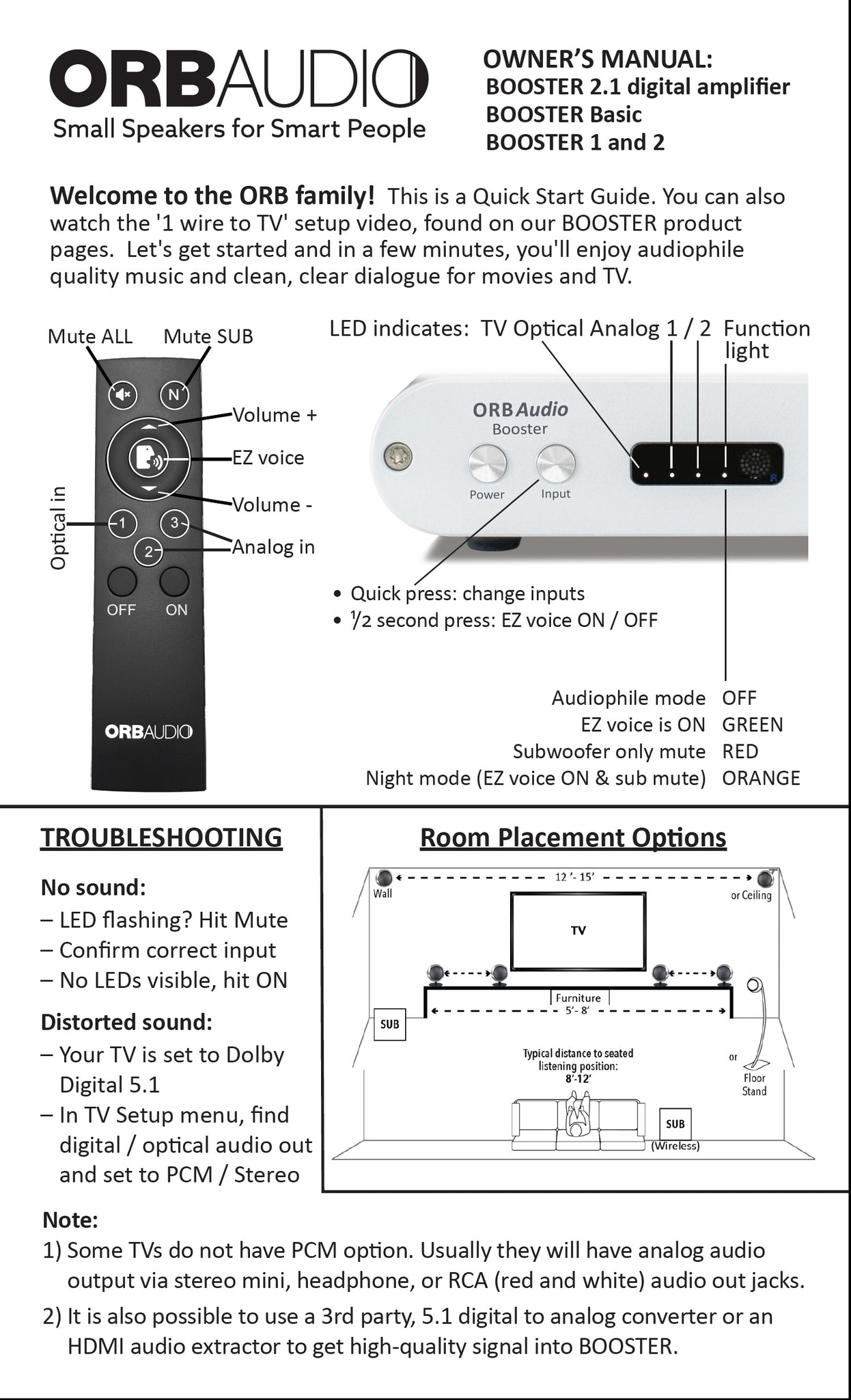 Booster Mini Integrated Amplifier | Orb Audio