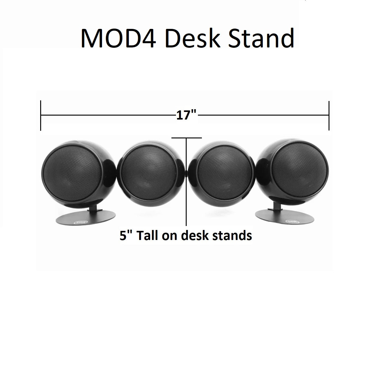 Desk stands and brackets (Black / White) | Orb Audio